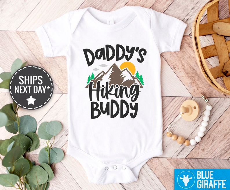 Daddy's Hiking Buddy Onesie® Hiking Bodysuit Cute - Etsy