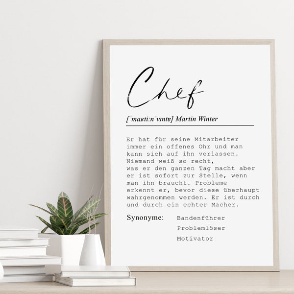 Chef abschied geschenk - Etsy.de