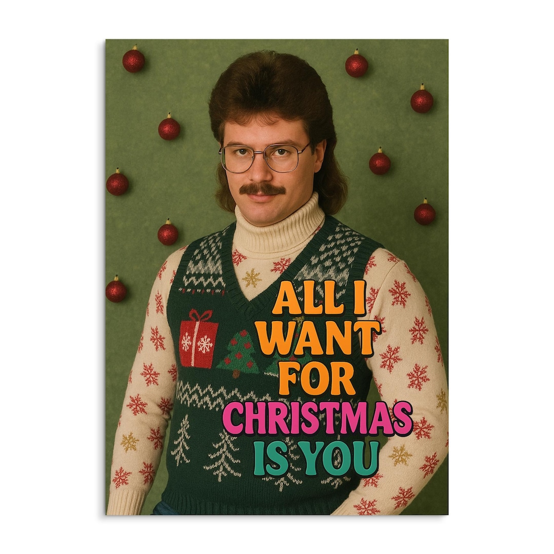 Weihnachtskarte NERD All I want for Christmas Postkarte Weihnachten ...