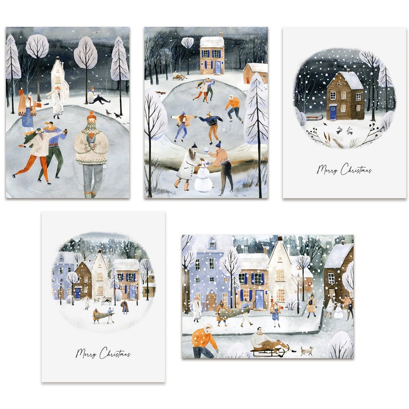 Christmas Card Set - Etsy