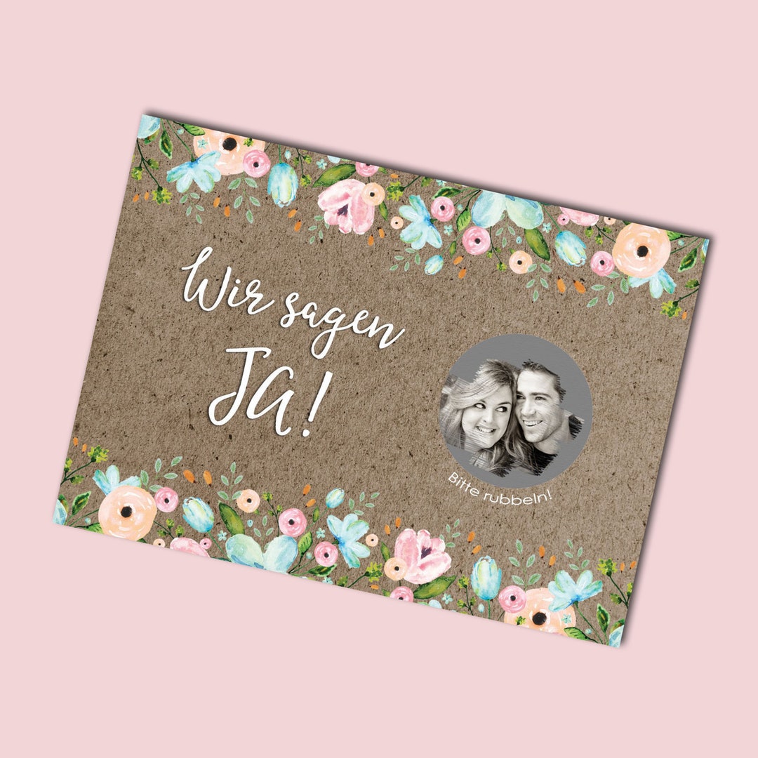 25 Save the Date Scratch Cards "white Wedding" Wedding Invitation ...