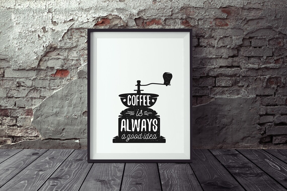 Poster kitchen poster coffee grinder kitchen poster A3 | Etsy