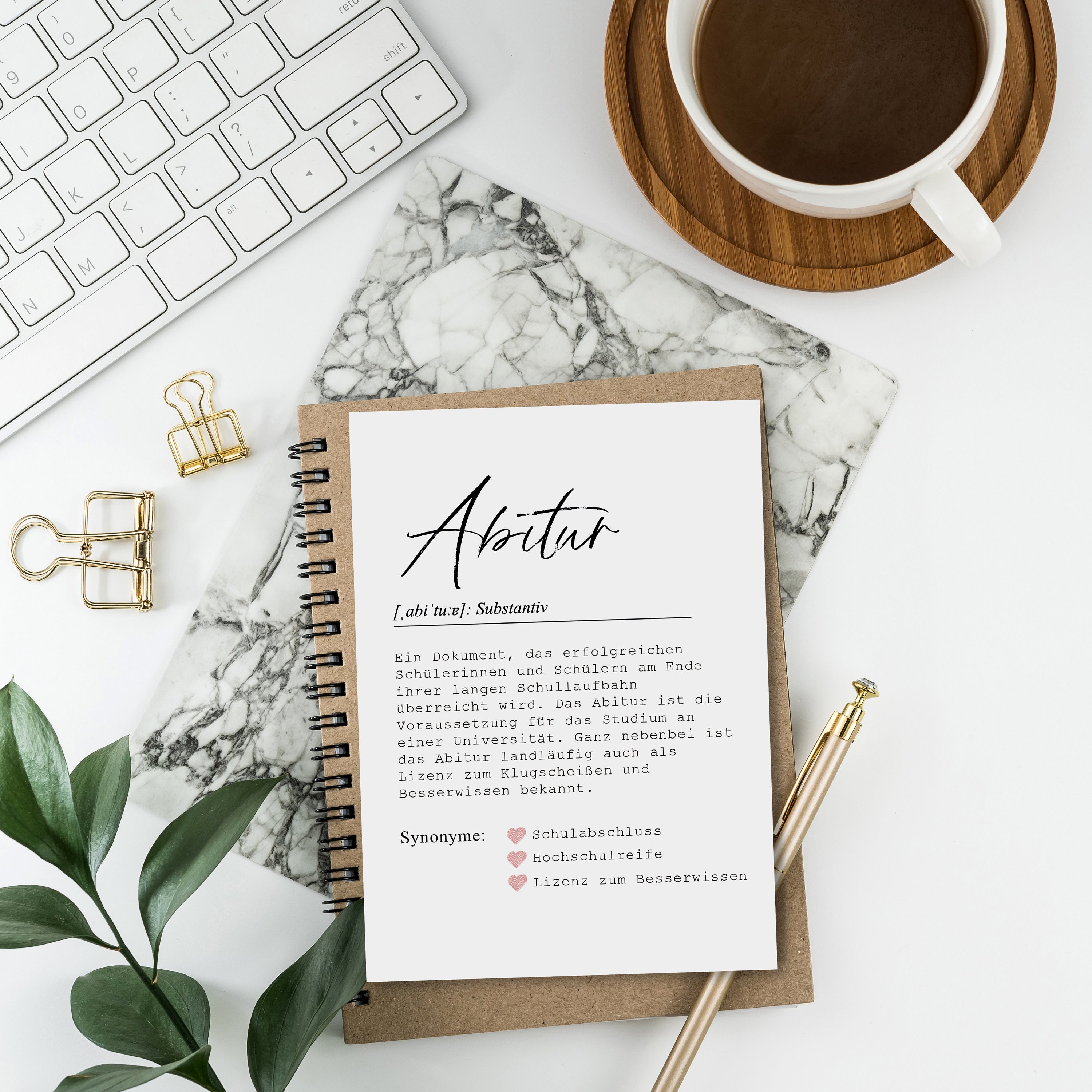 Postkarte ABITUR Definition inkl. Briefumschlag Abitur Geschenk Abitur ...