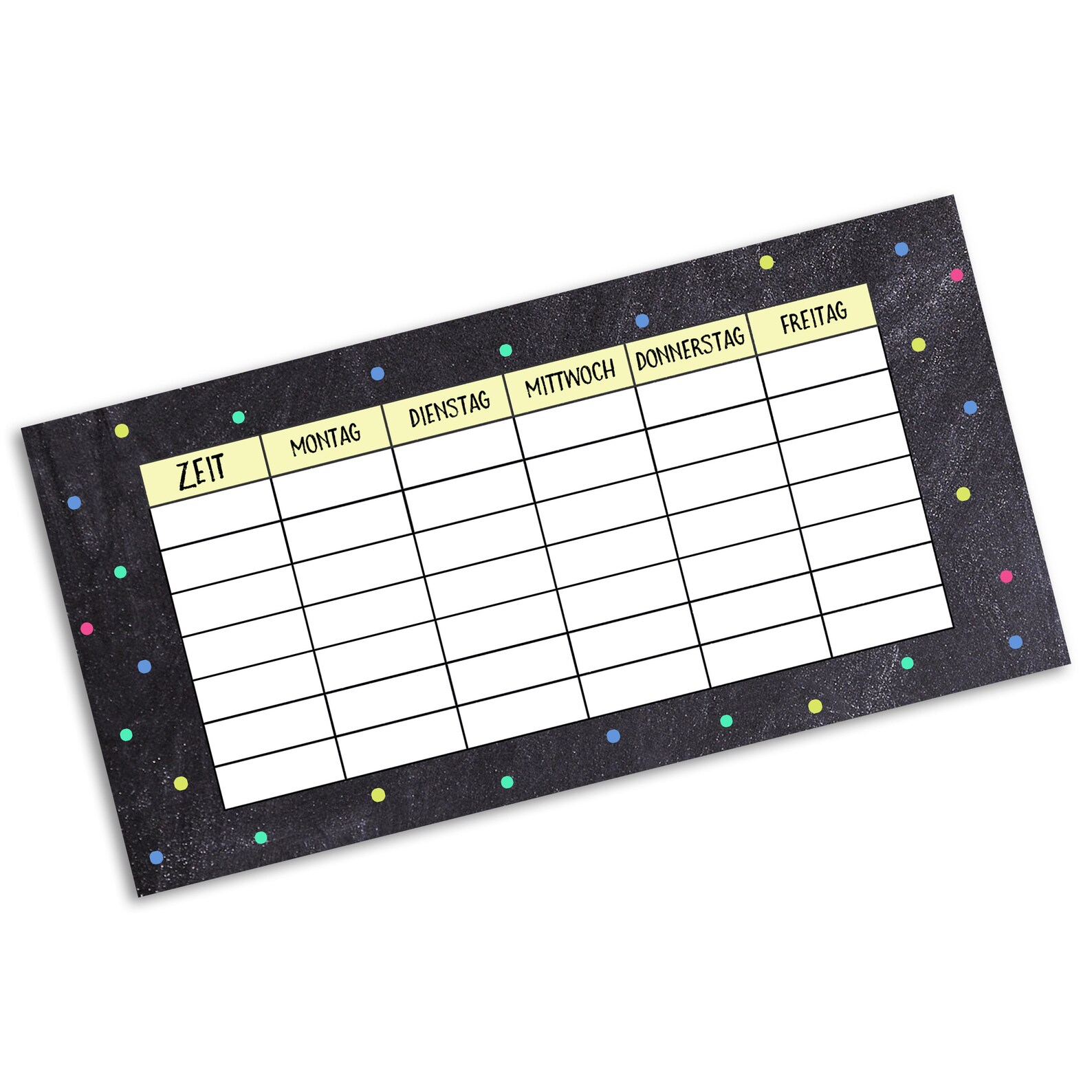 5 X Timetable for Pencil Cases POINTS, Timetable for School Bags, Back ...