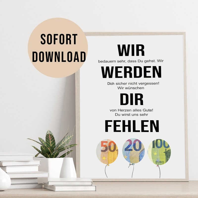 Wir werden dir fehlen - Etsy.de