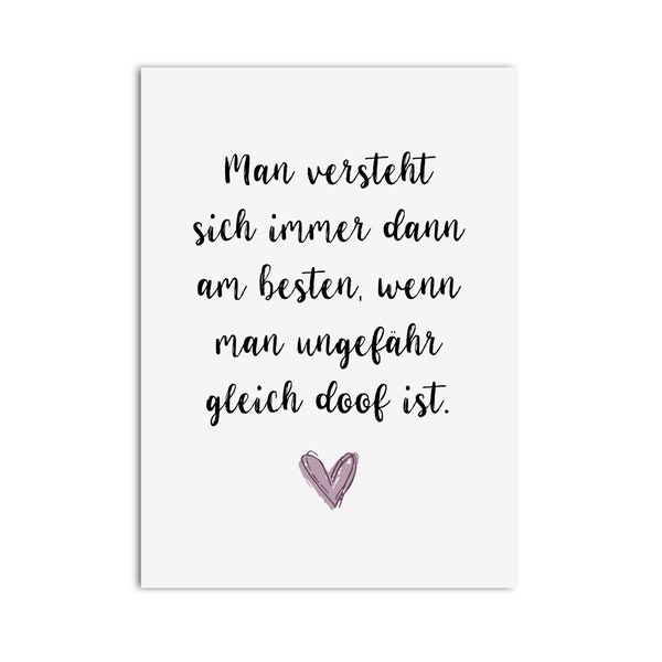 Ohne dich ist alles doof - Etsy.de