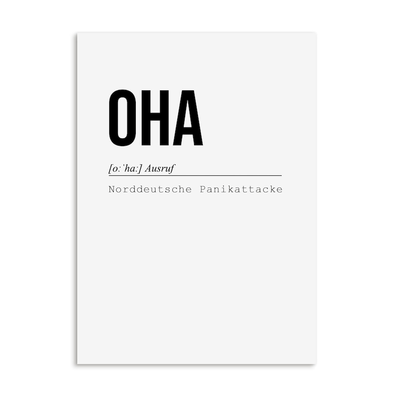 Norddeutsch oha - Etsy.de