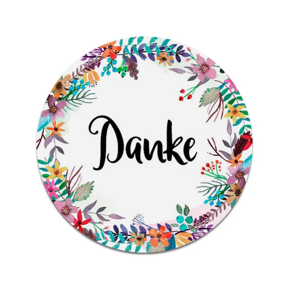 50 Sticker Danke Vielen Dank Aufkleber Dankeschön Etiketten | Etsy
