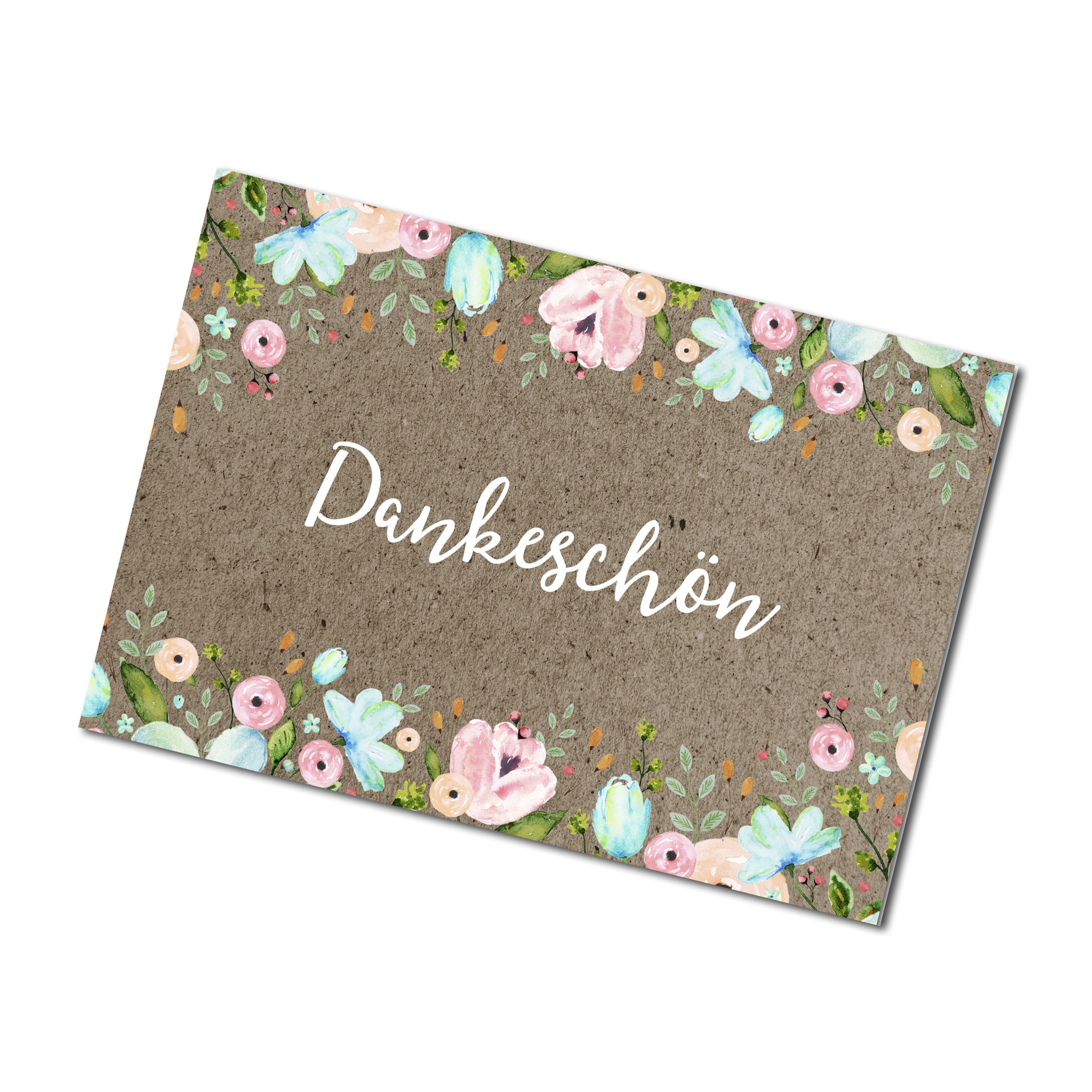 Postkarte Dankeschön Danke Grußkarte Karte - Etsy Schweiz