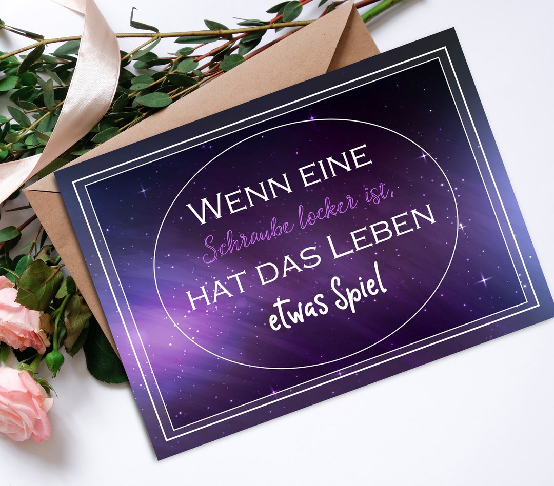 Postcard Saying screw Loose Postcard Motivation - Etsy