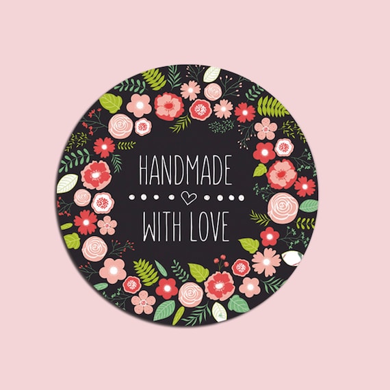 50 Sticker Handmade Aufkleber Handmade Sticker Set Handmade | Etsy