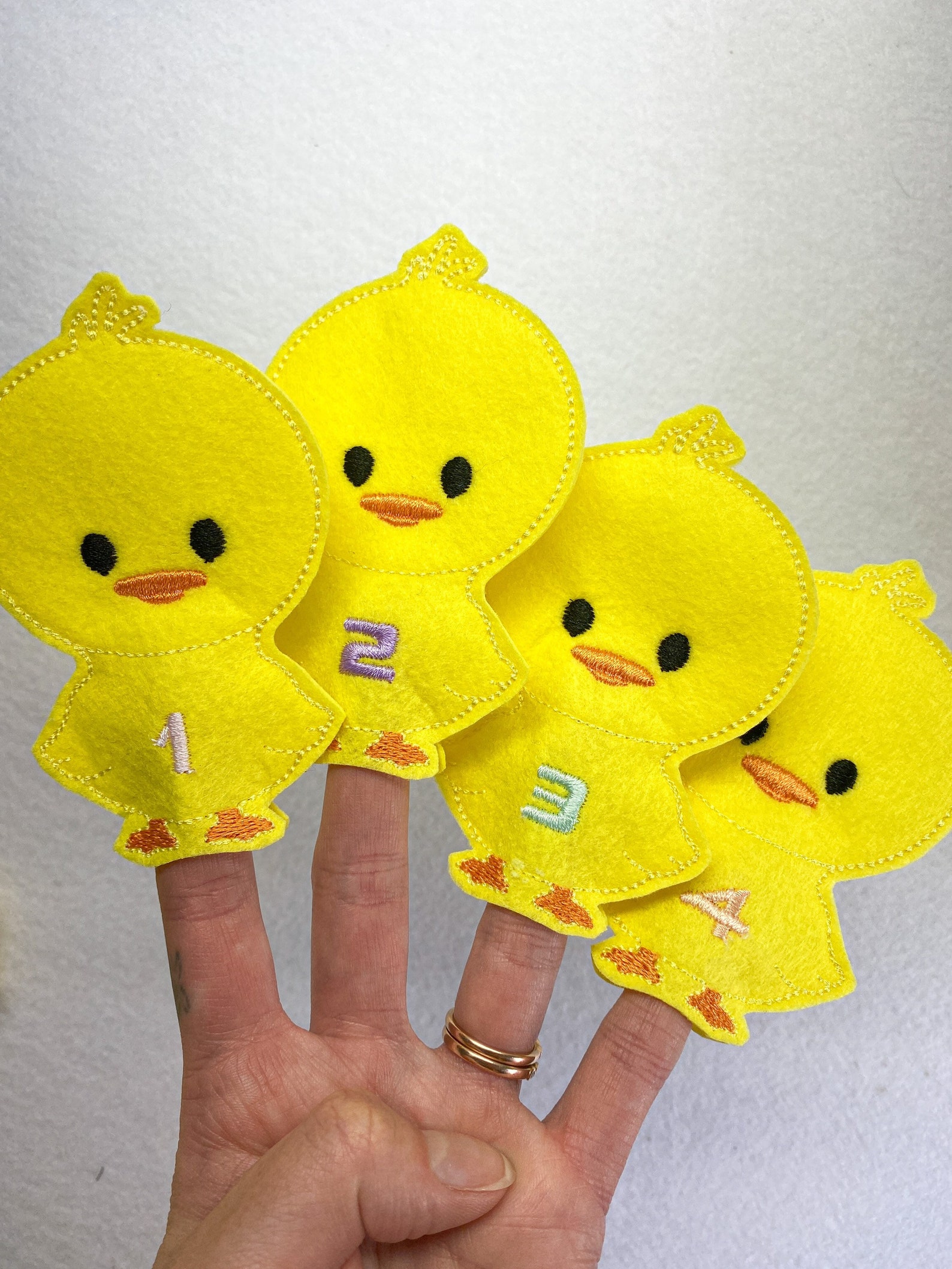 Five Little Ducks Finger Puppet Set - Etsy Canada