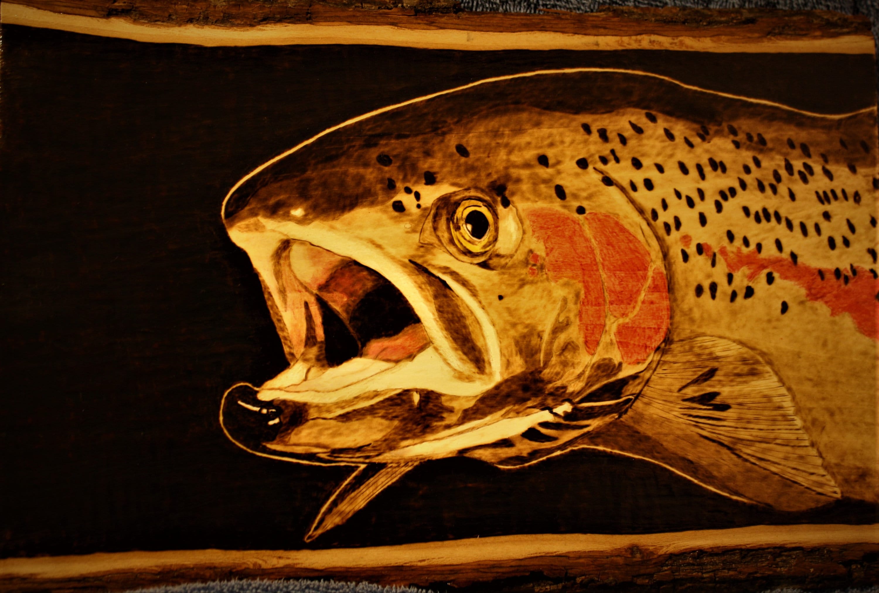 Trout Wood Burning - Etsy