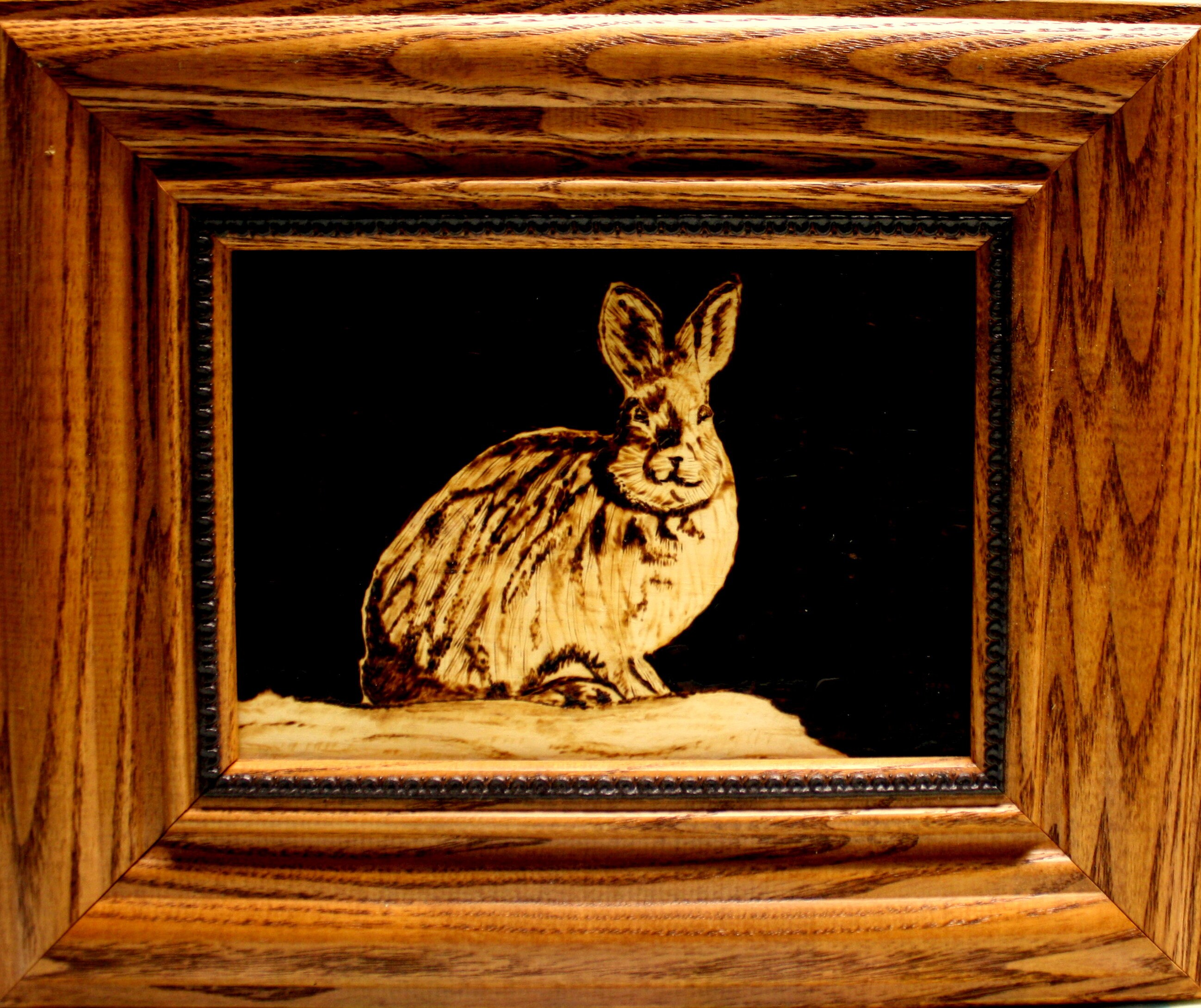 Winter Rabbit Wood Burning - Etsy
