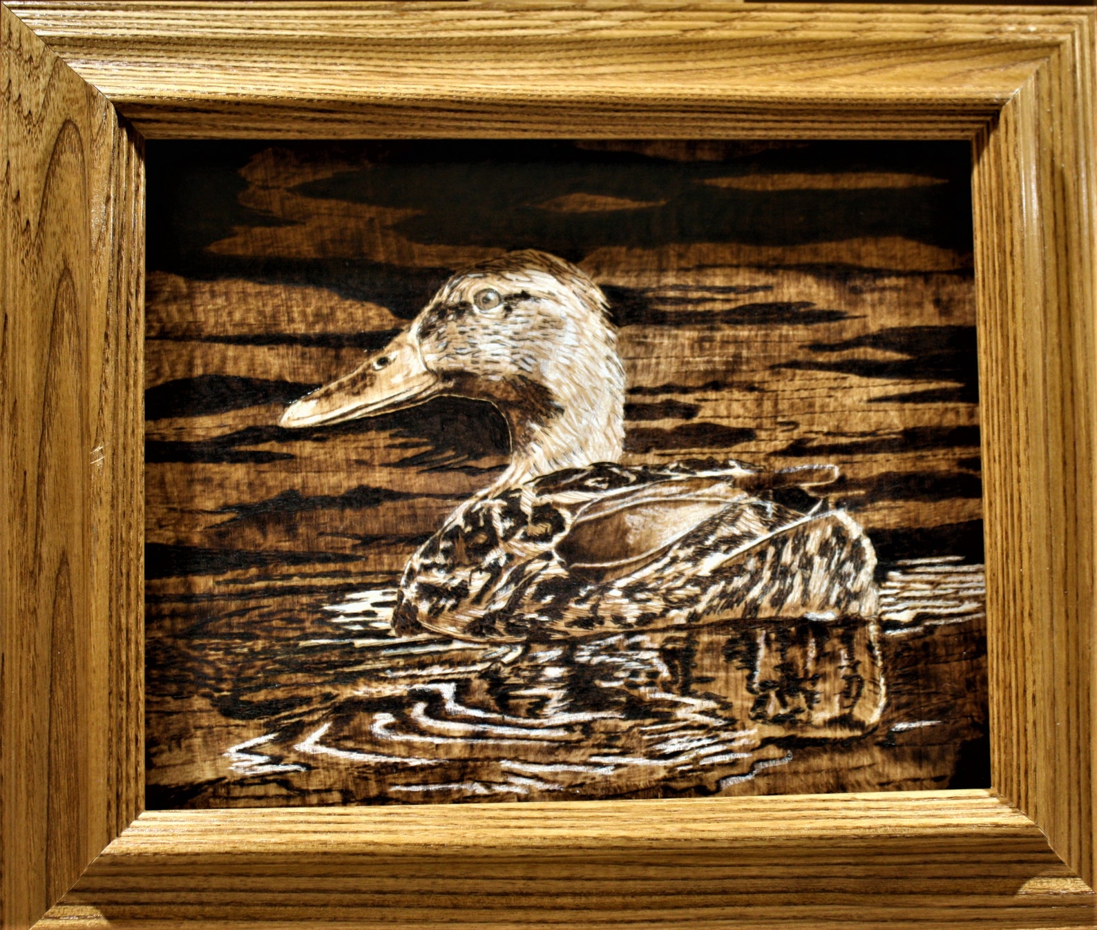 Duck Reflection Wood Burning - Etsy