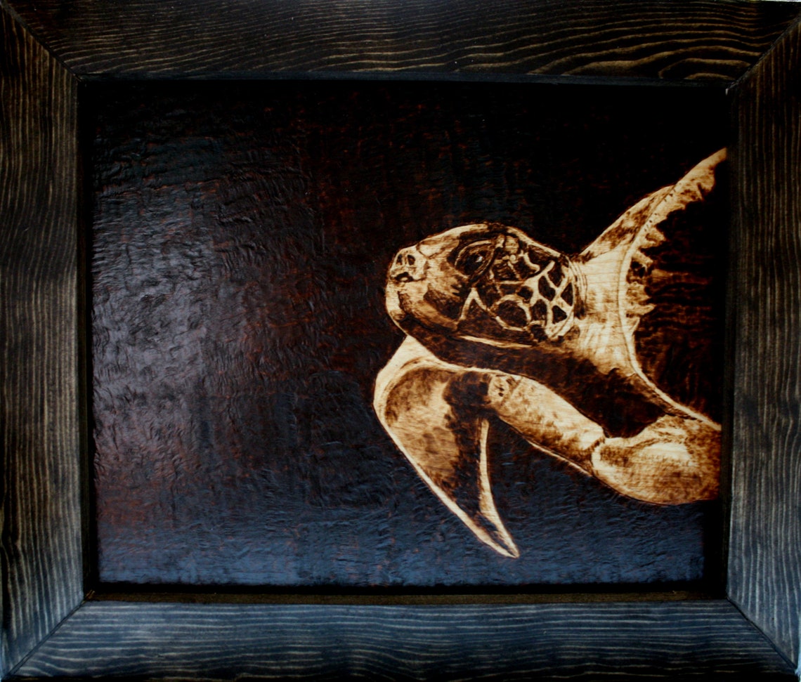 Sea Turtle Wood Burning - Etsy