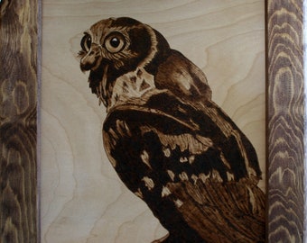 Owl Wood Burning - Etsy