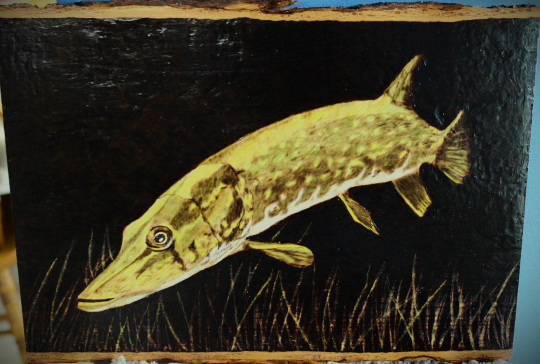 Pike 3 Wood Burning - Etsy