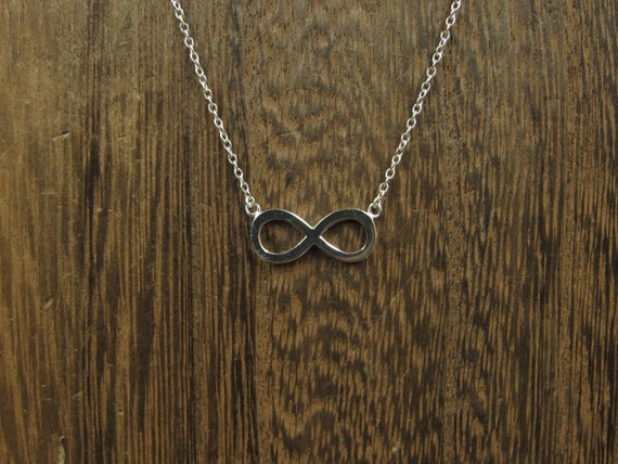 18 Inch Sterling Silver Infinity Symbol Simple Neckla… - Gem