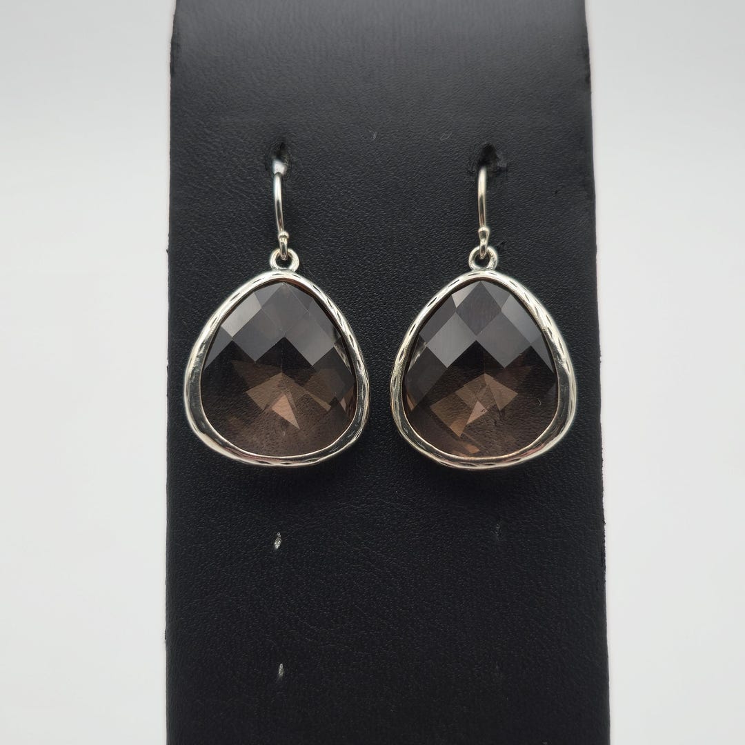 Sterling Silver Silpada Large Glass Gem Dangle Earrings A4270 - Etsy