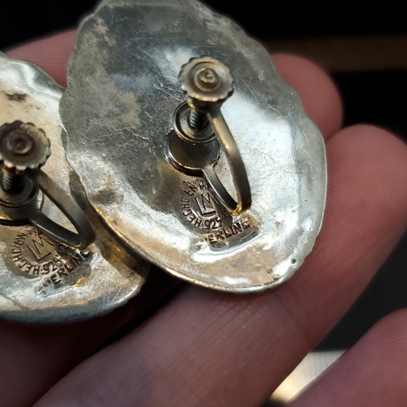 925 Sterling Silver Tarnished Large Shell Design Scre… - Gem