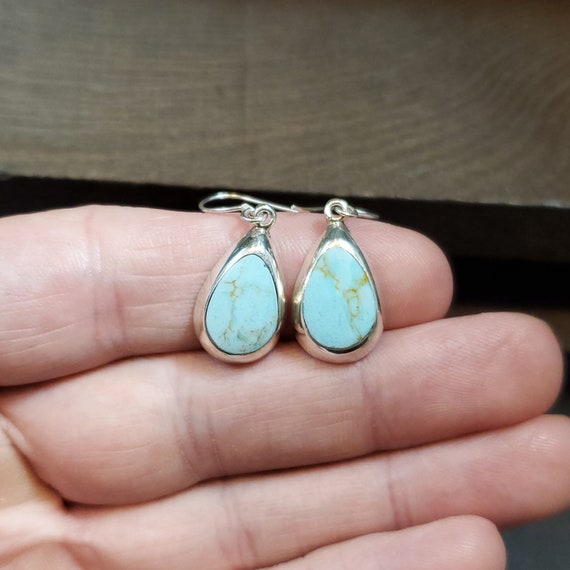 Light Blue Stone Inlay Square Tie Pin Men's Jewelry S… - Gem