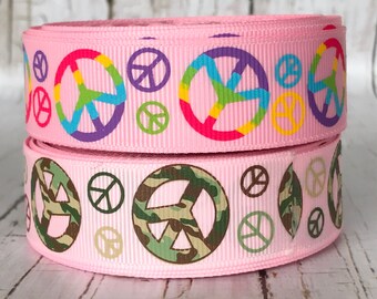 Peace sign ribbon | Etsy