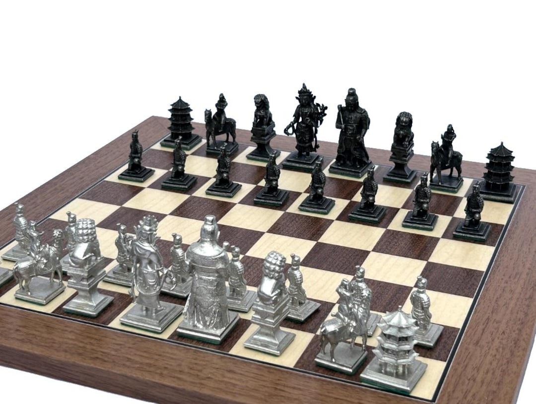 Pewter Chinese Chess Set: Terracotta Warrior Figurines - Etsy