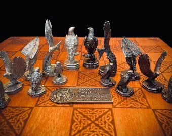 Large Birds Chess Set pieces Only/board Not Included Eagle, Peacock ...
