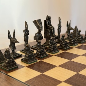 Ancient Egypt Gift Egyptian Chess Set Pewter - Etsy