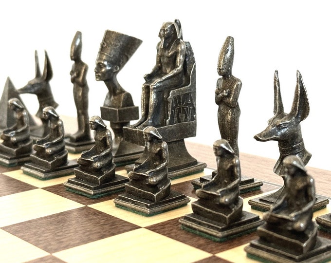 Ancient Egypt Gift Egyptian Chess Set Pewter - Etsy