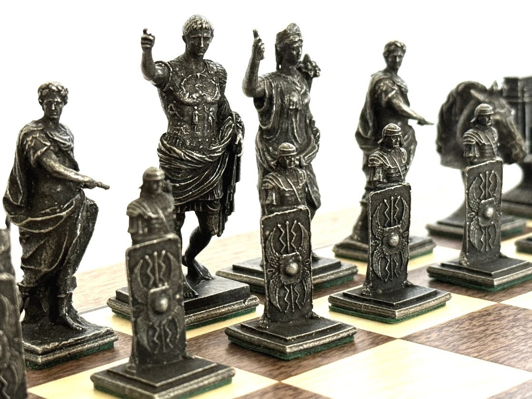 Ancient Rome Pewter Chess Set Based on Classic Sculptures - Etsy UK