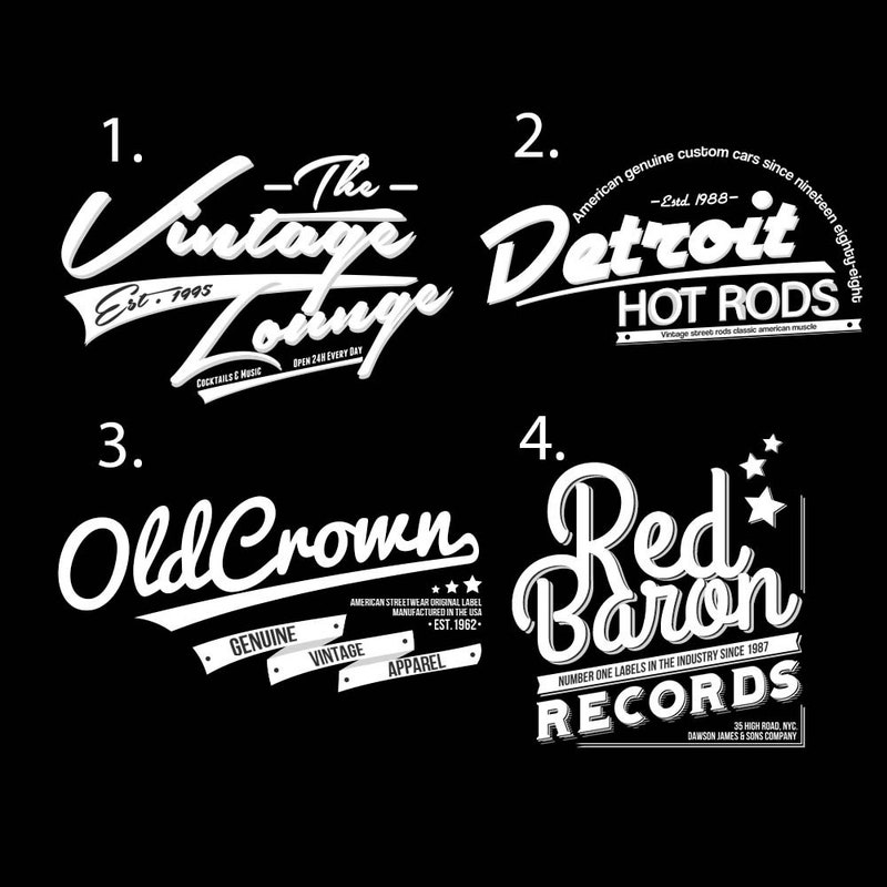 Retro Logo Design - Etsy