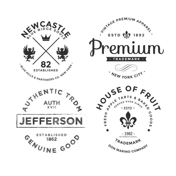 Premade Logo Retro - Etsy