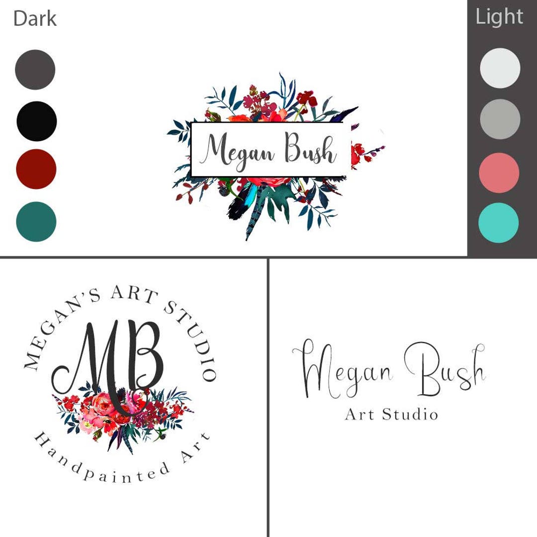 Floral Logo Package, Floral Logos, Floral Logo Design, Business Logos ...