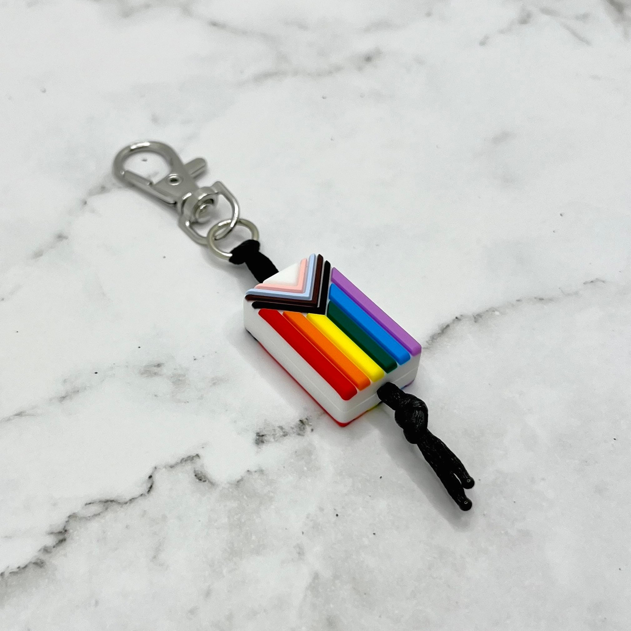 Progress Pride Flag Fidget Charm / Zipper Pull - Etsy