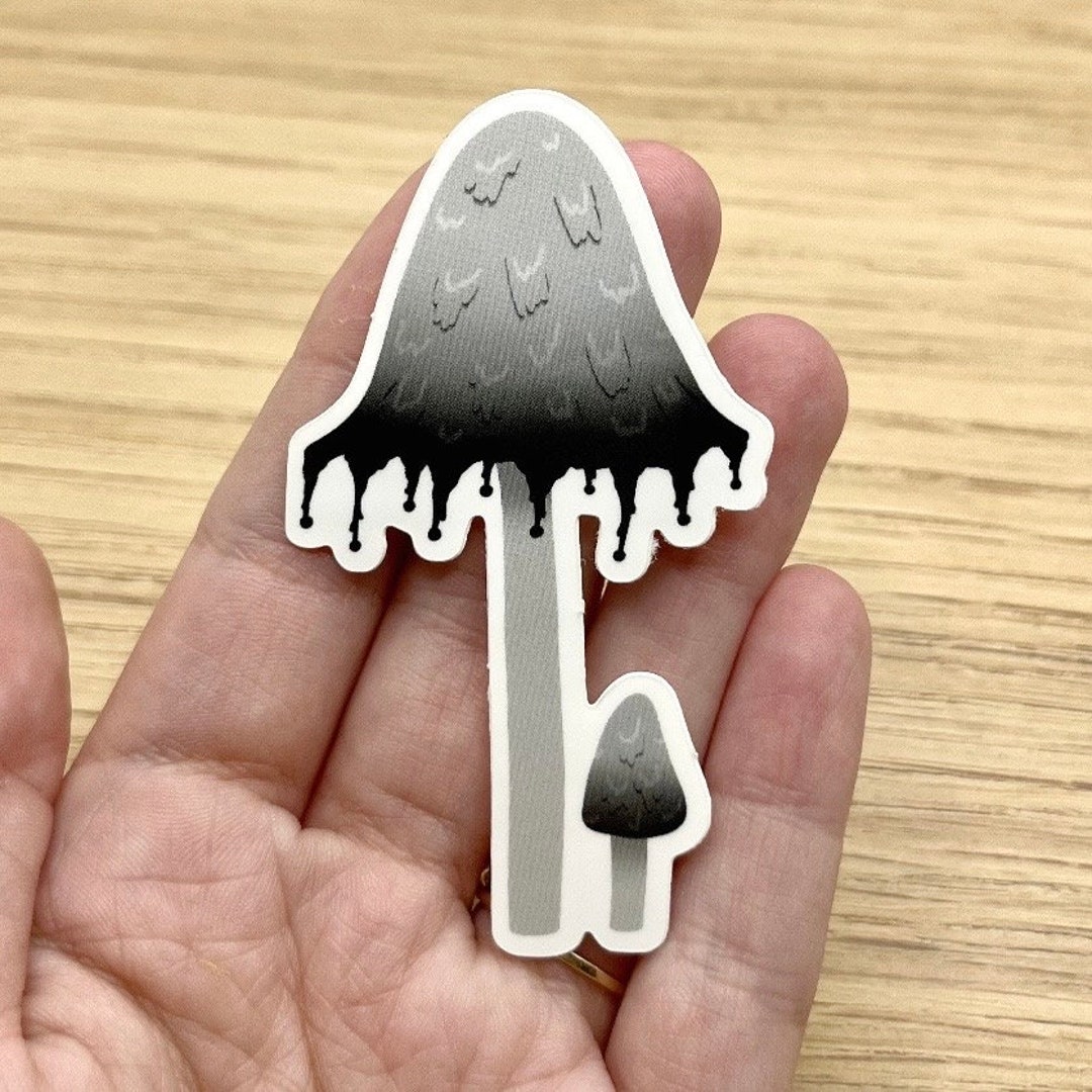 Inky Cap Mushroom Sticker - Etsy