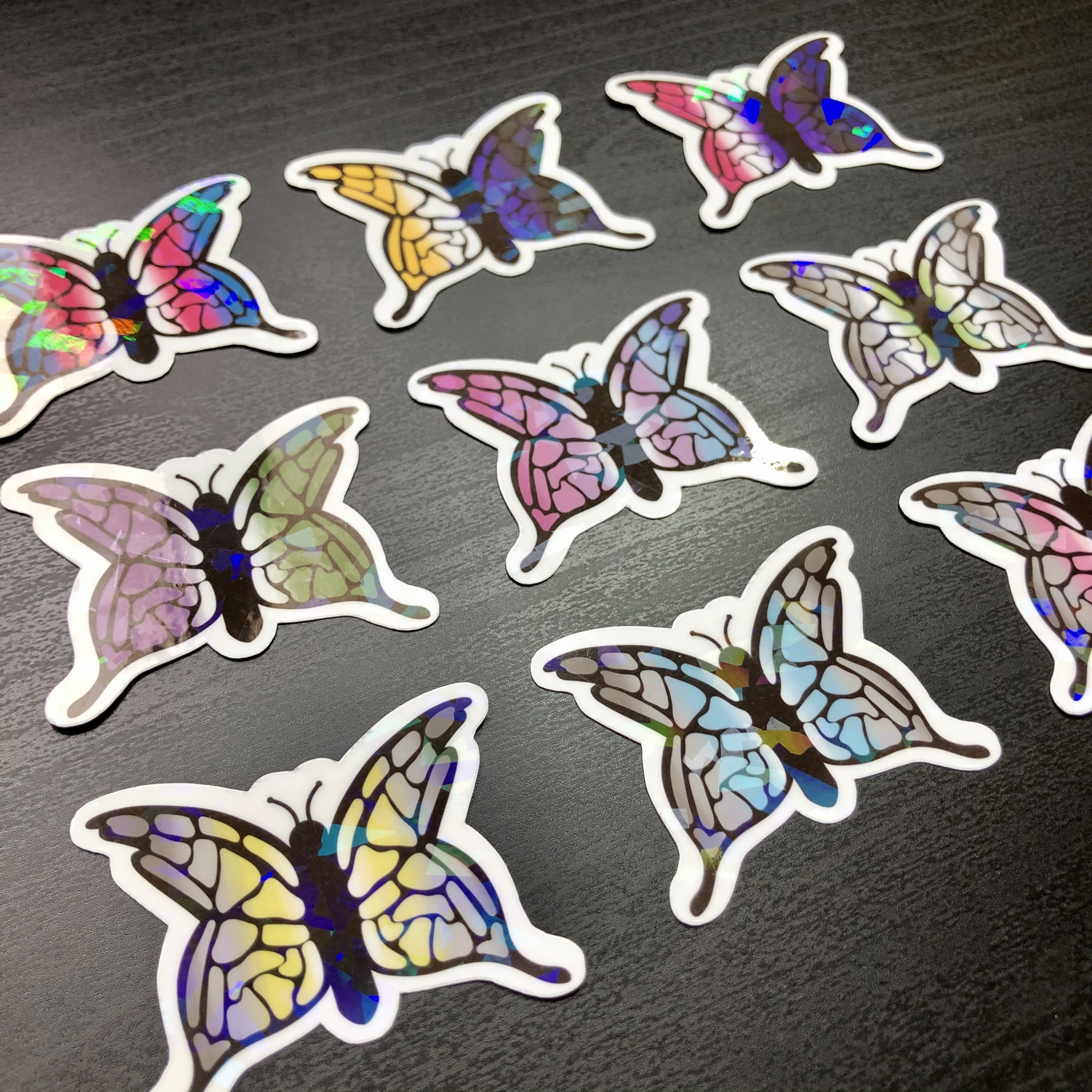 Queer Gender Holographic Butterfly Stickers | Etsy