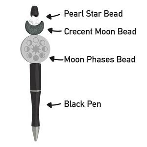 Exclusive Moon Phases Fidget Pen by Artisxan - Etsy
