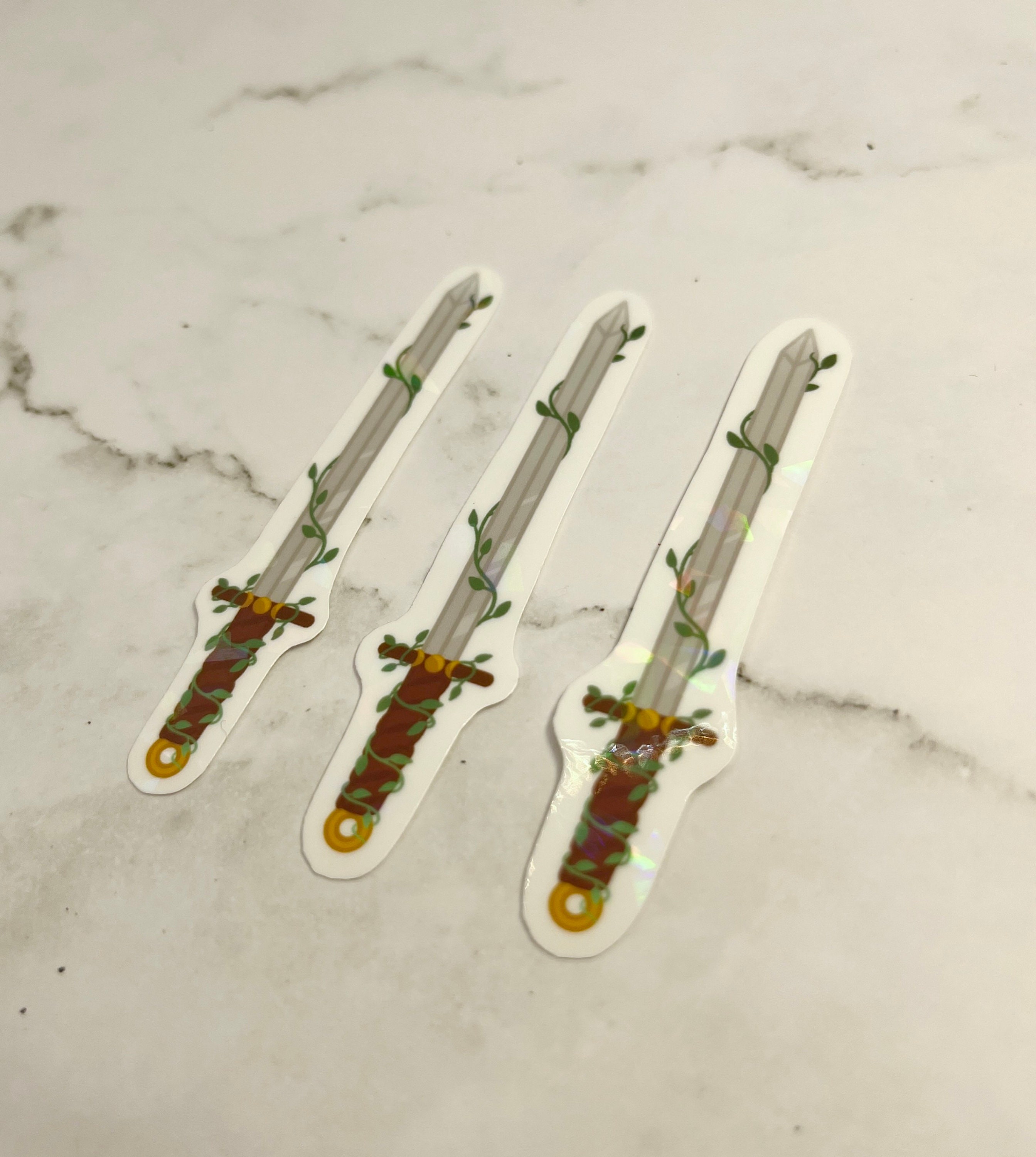 Holographic Sword Stickers | Etsy