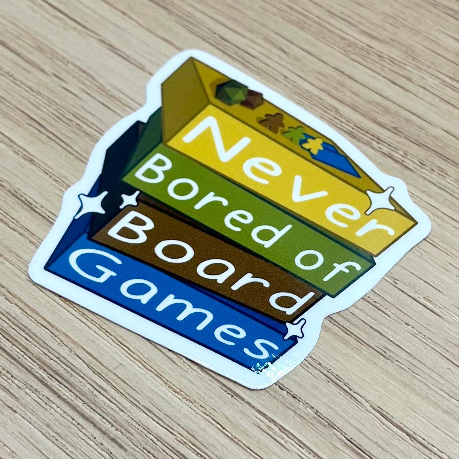 Never Bored of Board Games Sticker - Etsy
