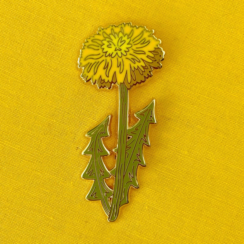 Dandelion Brooch - Etsy