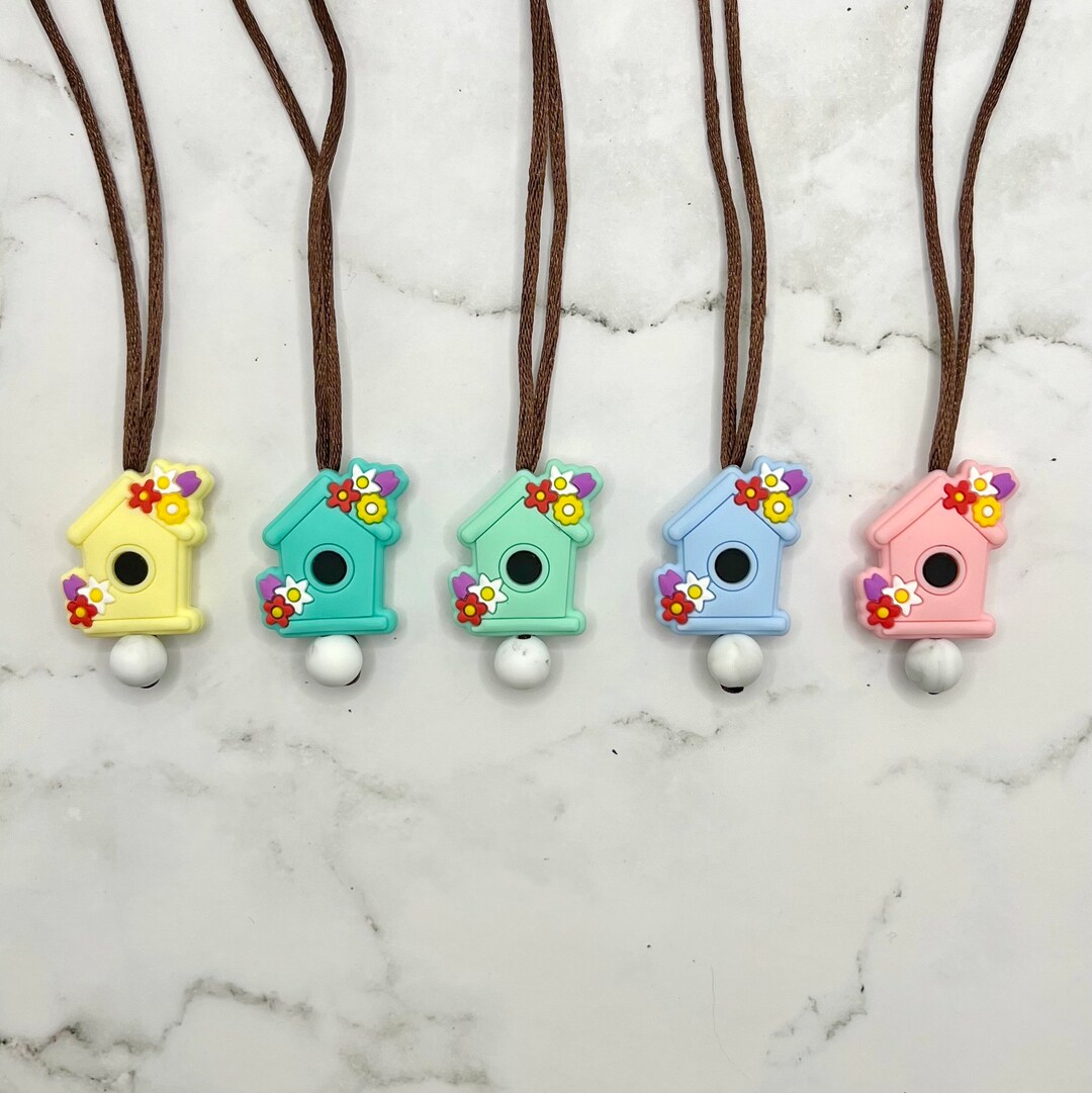 Fidget Jewelry Bird House Necklace - Etsy