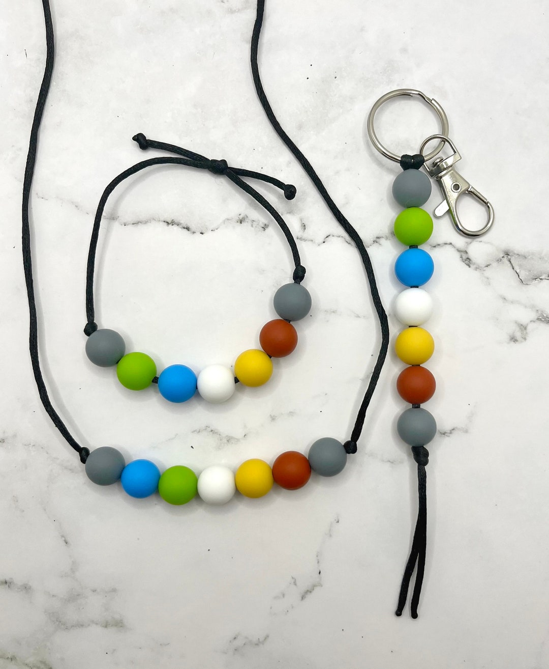 Disability Pride Fidget Jewelry Necklace/bracelet/keychain - Etsy