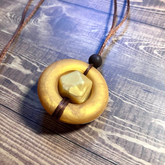 Fidget Jewelry Circle Spinner Necklace - Etsy