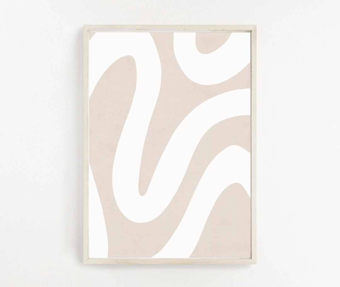 Neutral Wall Art Beige White Art Printable Wall Art Beige Neutral Print ...