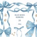 Vintage Beige Bows, Watercolor Ribbons Collection Clip Art. Baby Shower ...