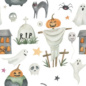 Halloween Watercolor Clipart Fall Pumpkin Autumn Clipart PNG - Etsy
