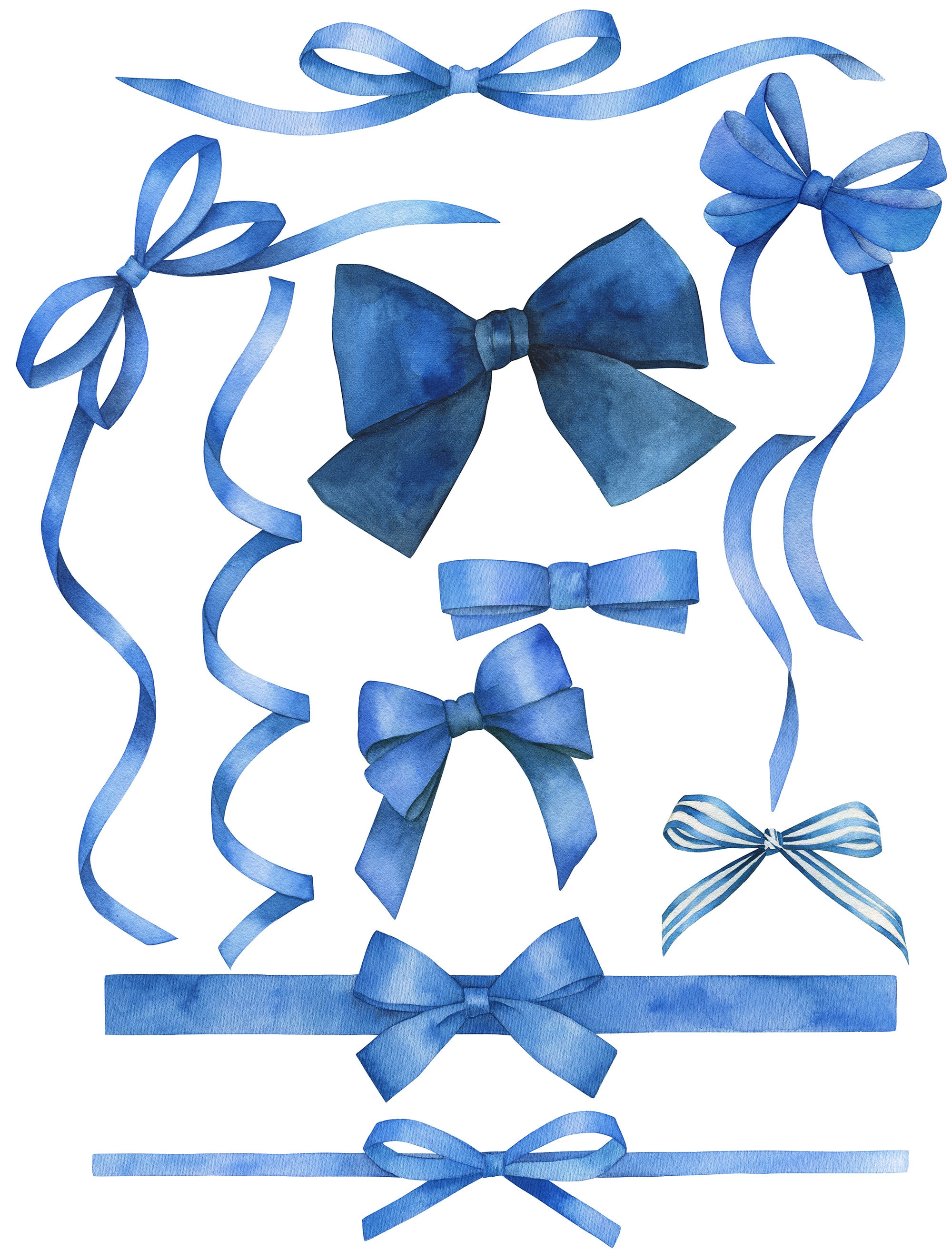 Blue Bow Clip Art
