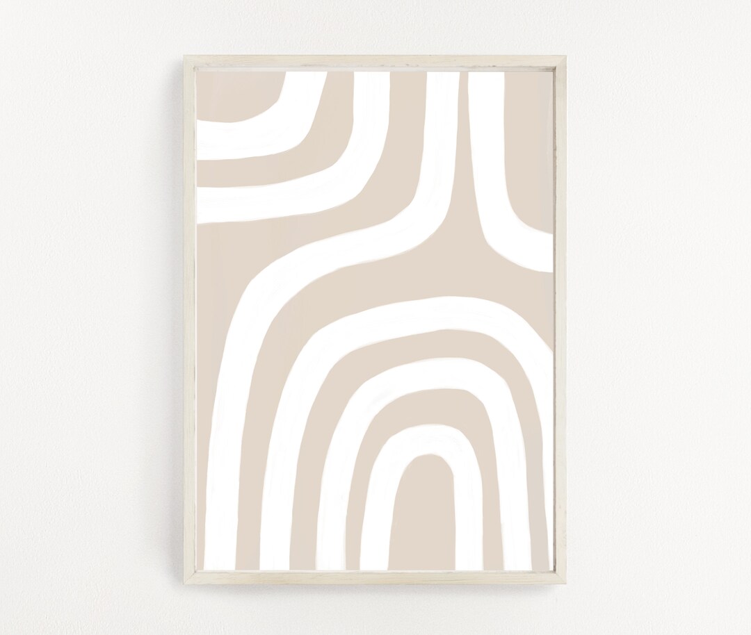 Neutral Wall Art Beige White Art Printable Wall Art Beige Neutral Print ...